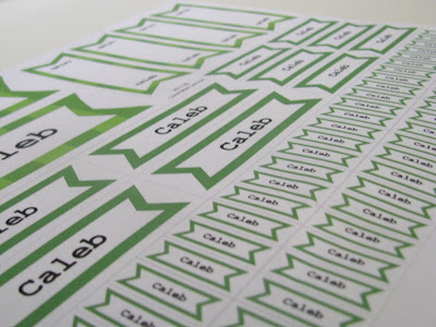 Yellow Mums: Freebie Friday: Personalized Labels