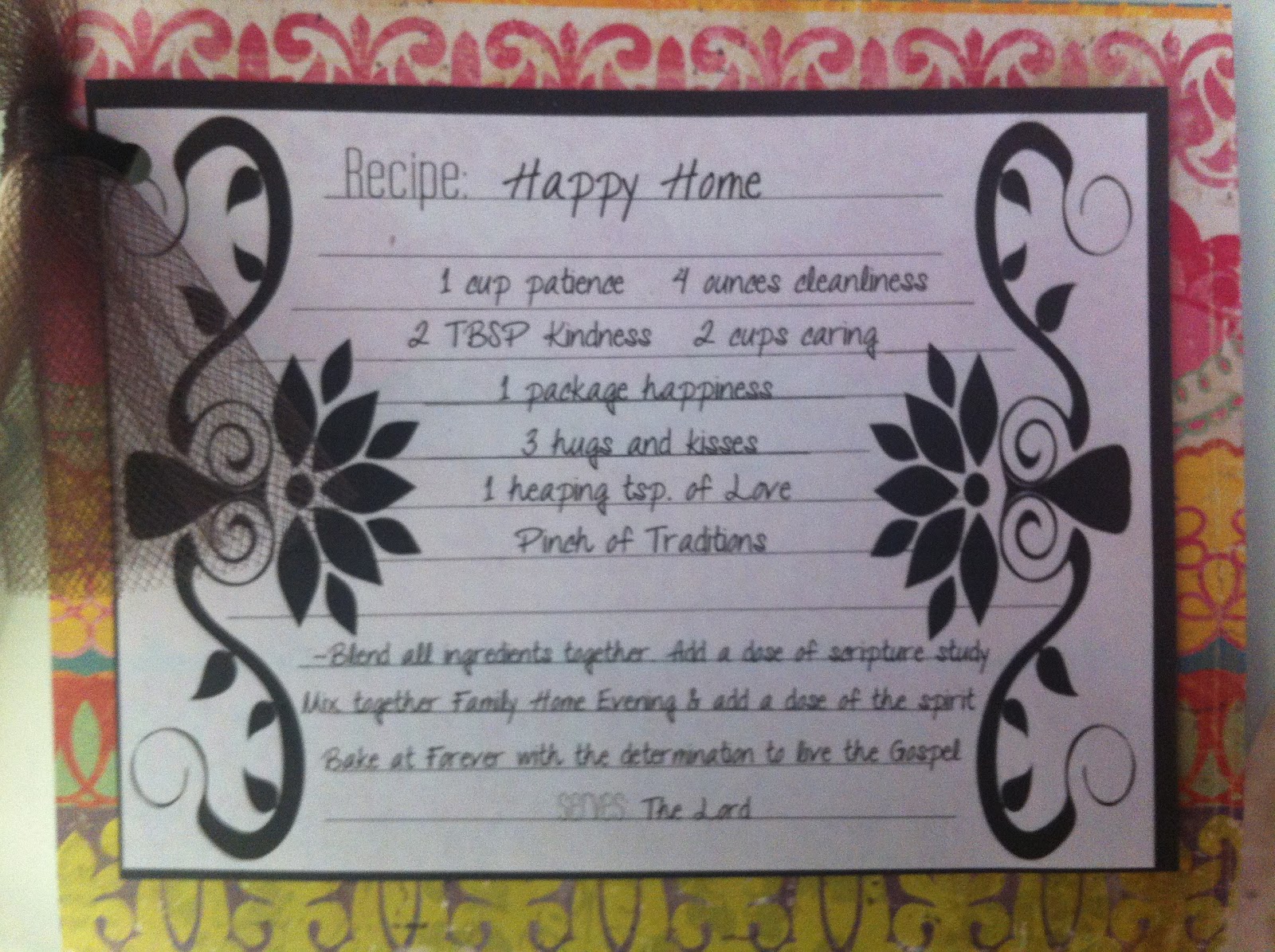 Sequin and Pearl: Recipe for a Happy Home