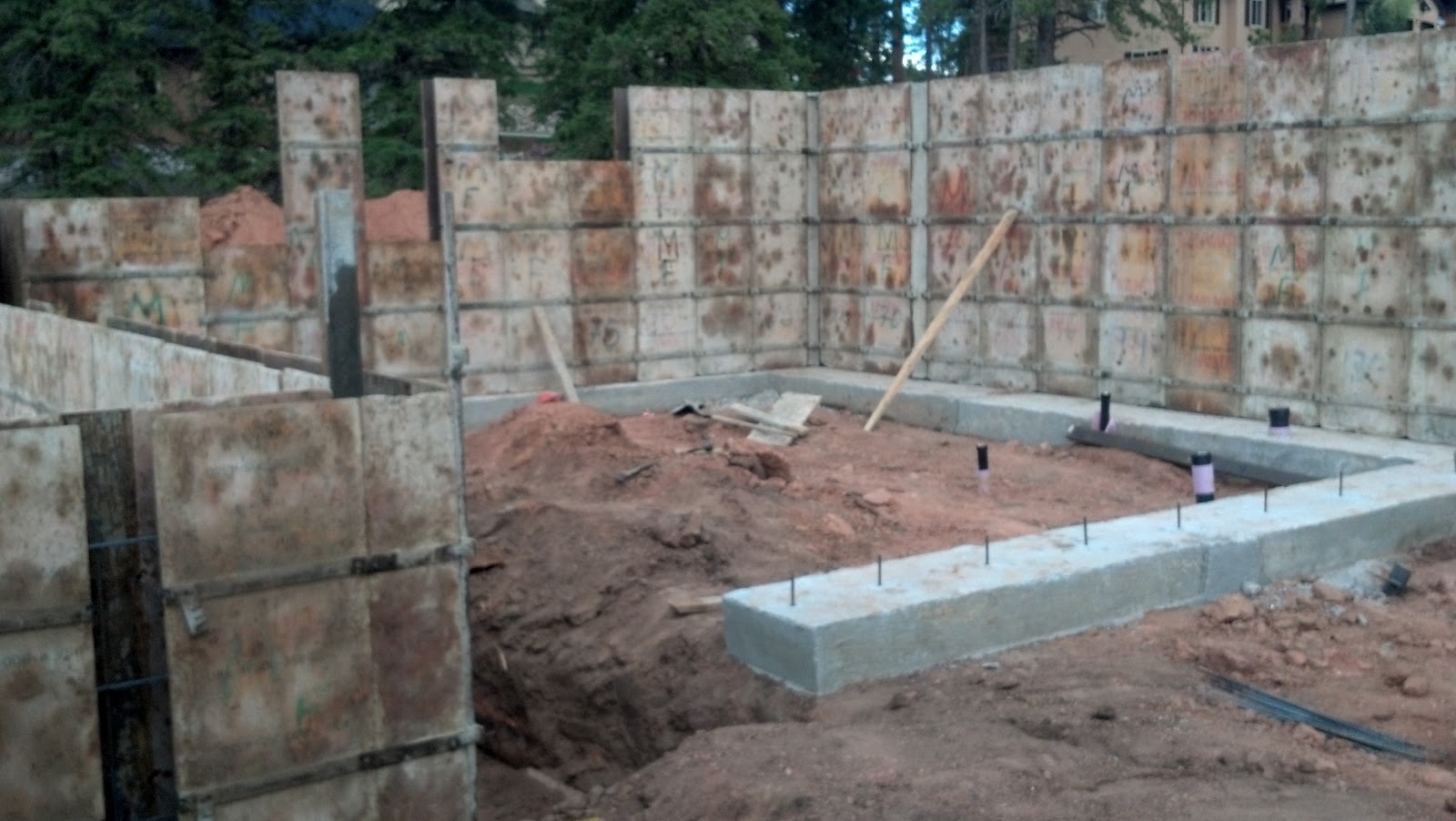 Stannard Log Home: Foundation Forms