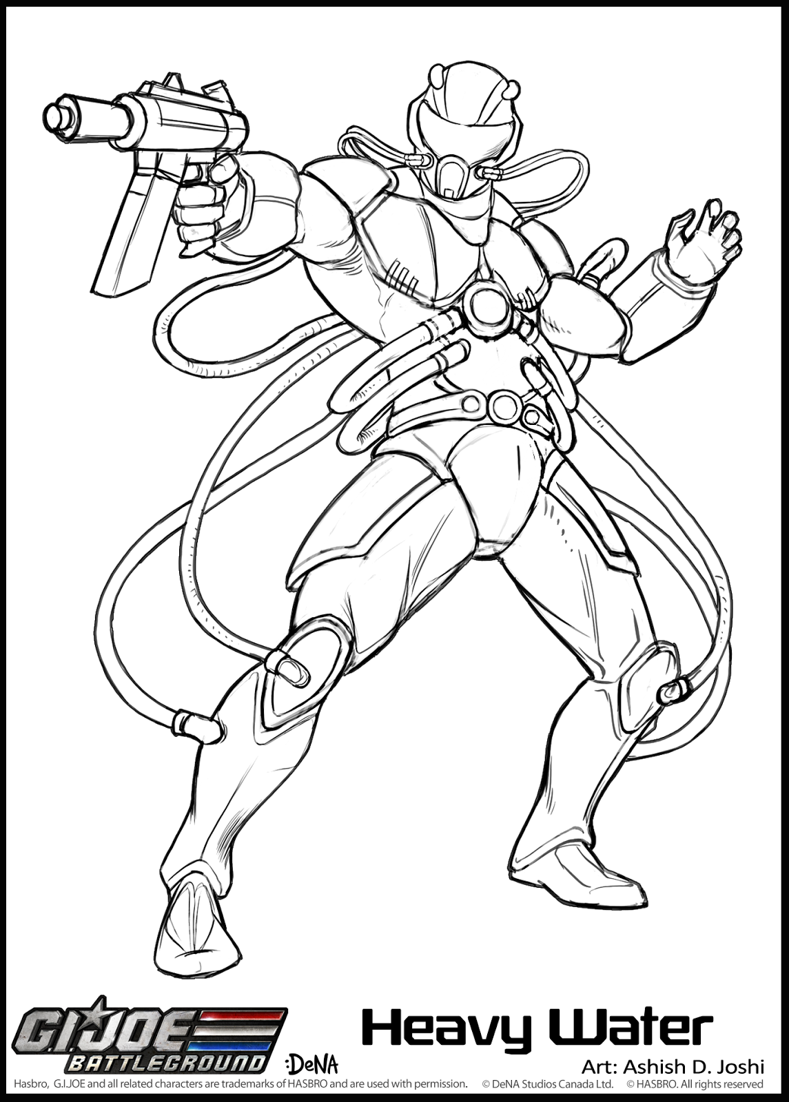 ATOMIC HERMIT: G.I.JOE Battleground line Art