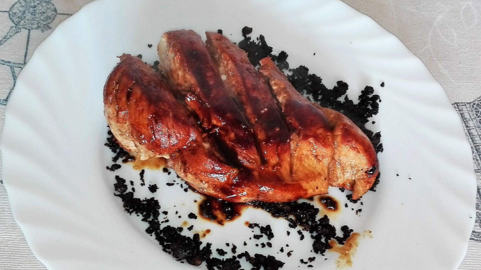 Pechuga de pollo con hongo portobello