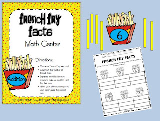First Grade Fever! by Christie: French Fry Math Center FREEBIE & a ...