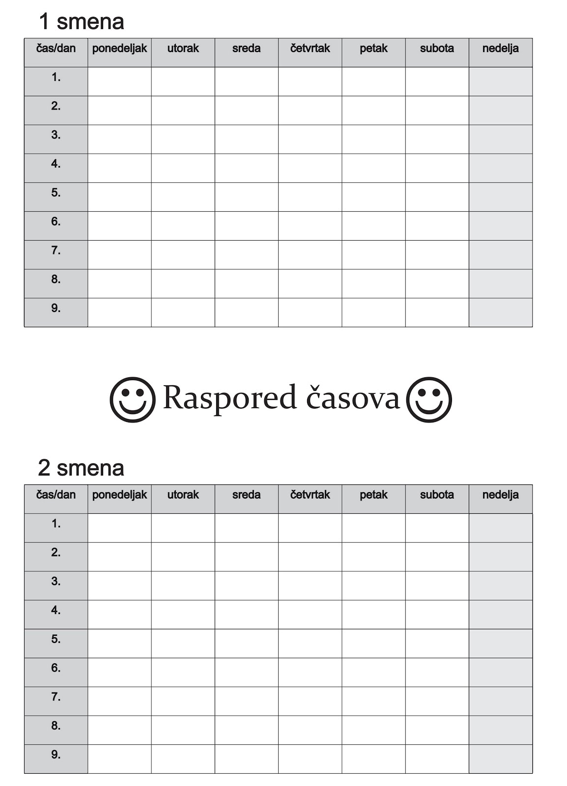 Kreativna radionica BUBA MARA: Mesečni planeri i rasporedi za novu ...