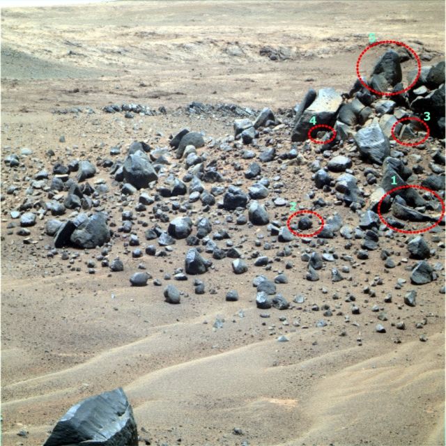 Ancient remains on Mars: Head of animal figure with horns and other ...