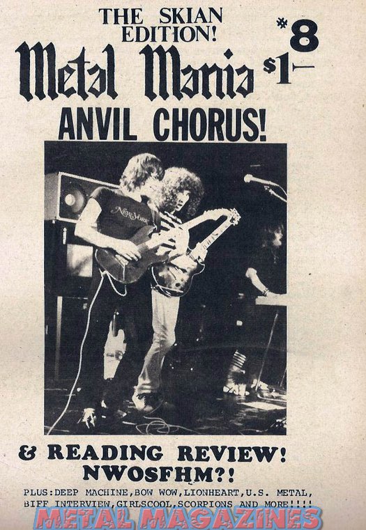 METAL MAGAZINES: METAL MANIA (USA)