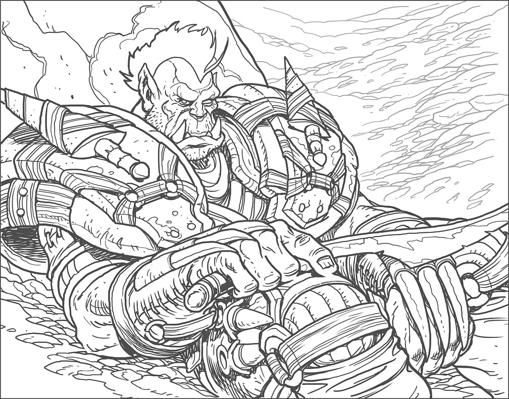 THE ART OF JIM NELSON: Orc Rogue