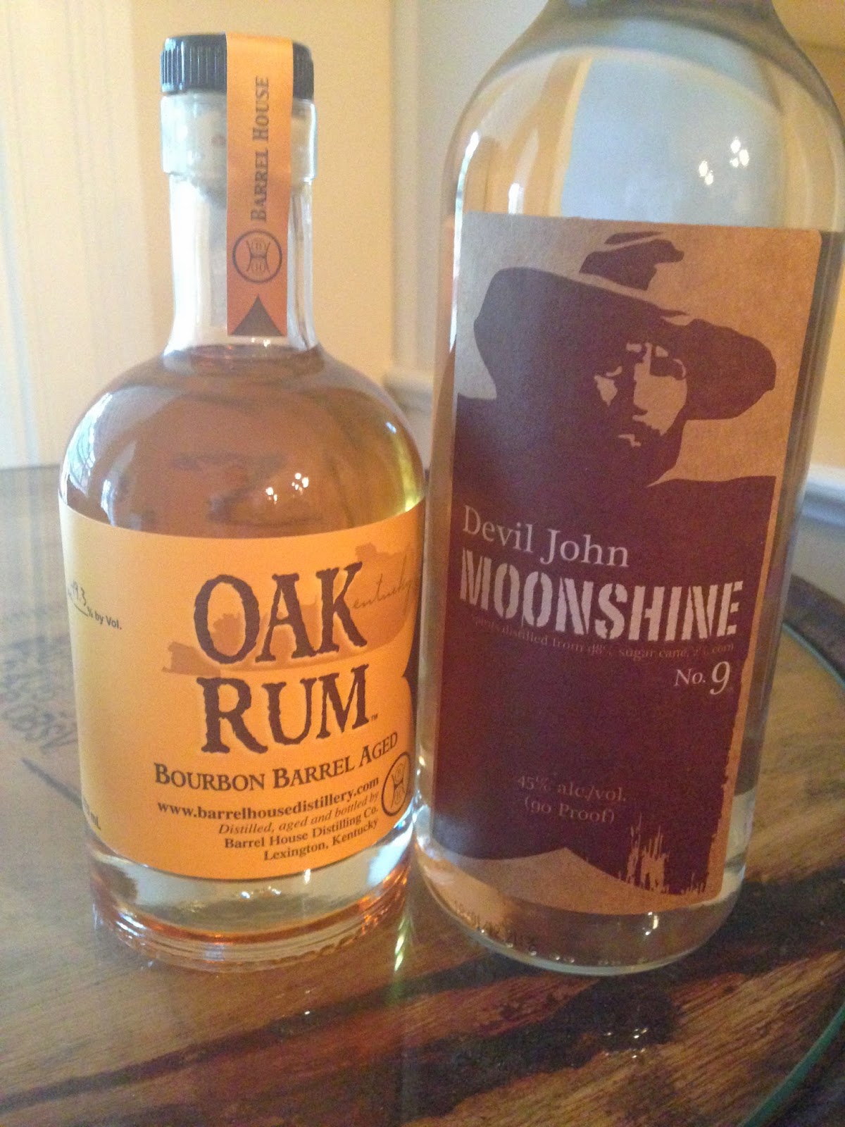 Sipp'n Corn®: Devil John Moonshine & Oak Rum at Barrel House Distillery.