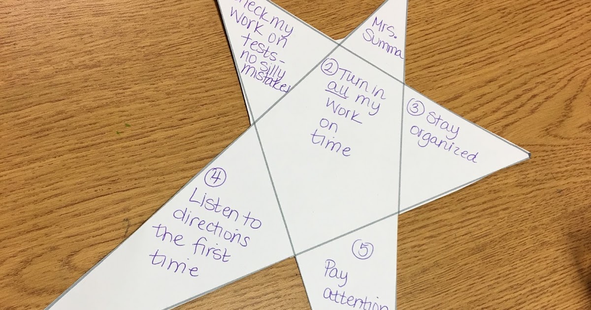 I Love My Classroom: Easy Star Goals