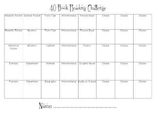 Classroom Freebies Too: 40 Book Challenge