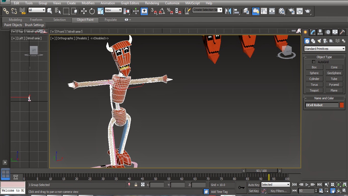 3D Animation - Bender and the Devil Robot: Rig with mesh solved ...