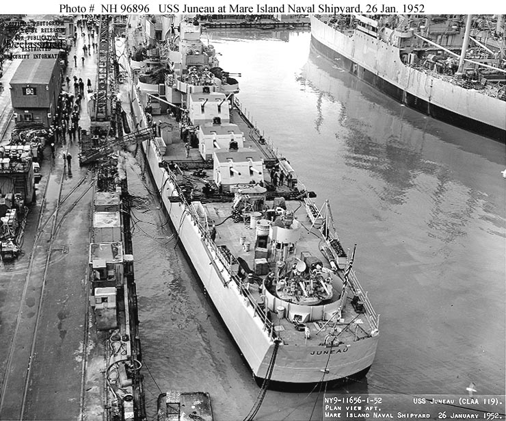 Naval Analyses: WARSHIPS OF THE PAST: USS Juneau (CL-119) anti-aircraft ...