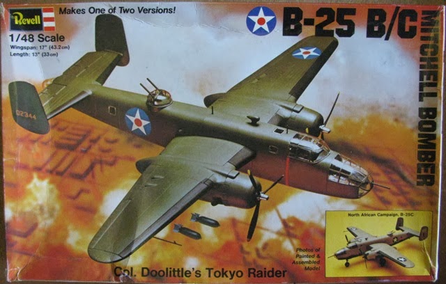 Antiques Texas City: B-25 B/C Mitchell Bomber model airplane kit 1/48 ...