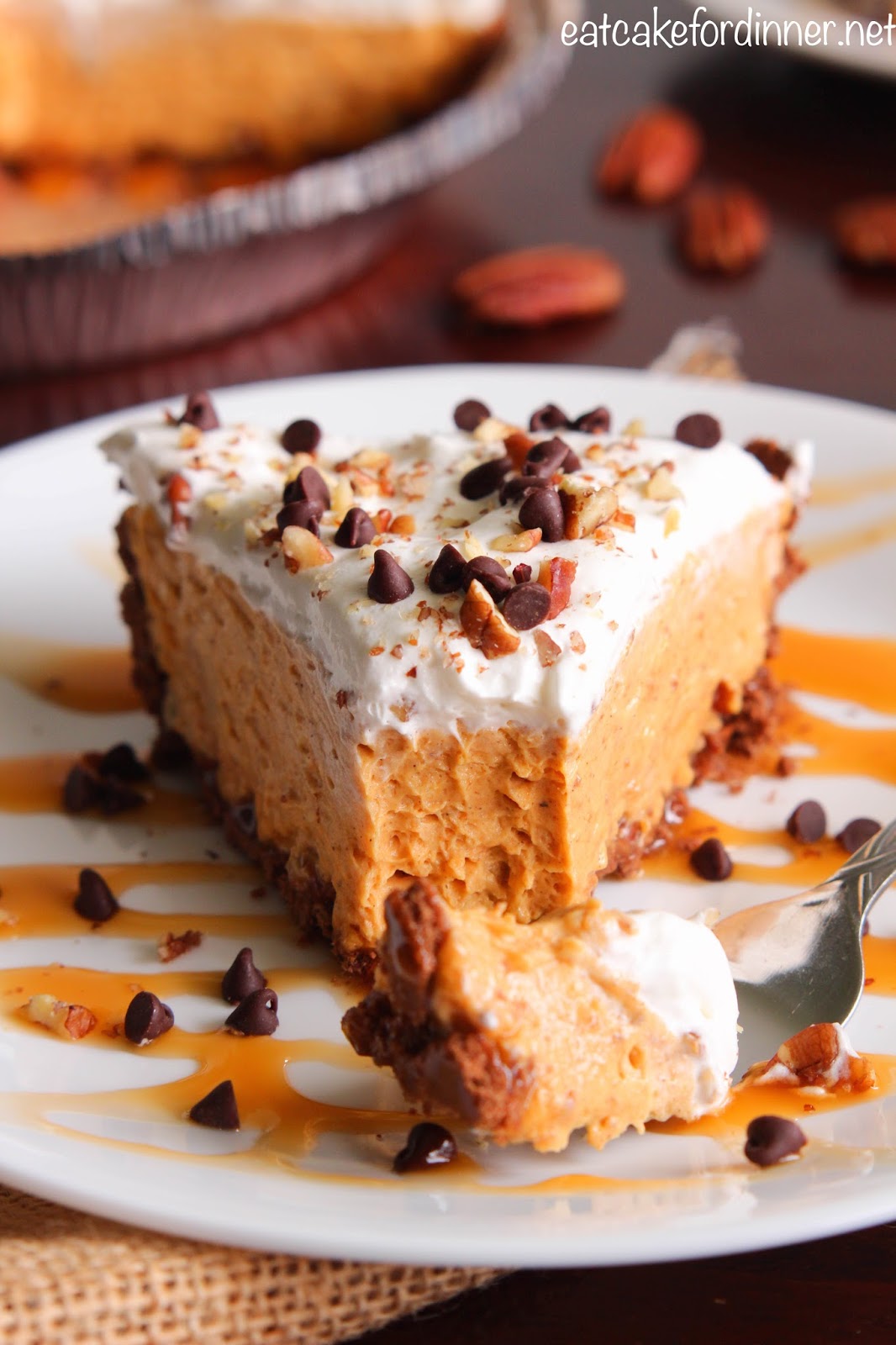 No-Bake Pumpkin Turtle Pie | Eat Cake For Dinner | Bloglovin’