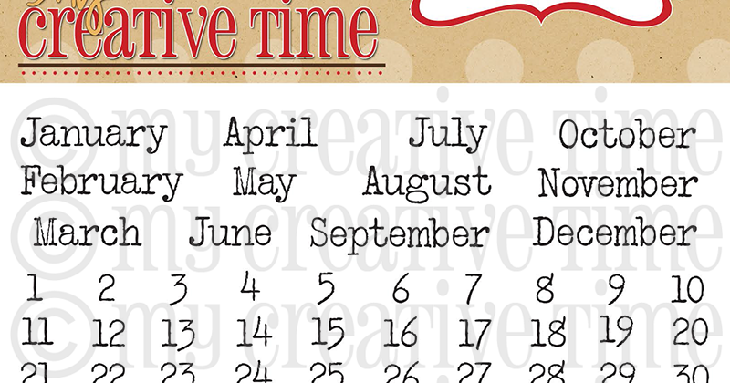My Creative Time: Type Calendar Tutorial