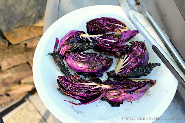Mary Ellen's Cooking Creations: Grilled Red Cabbage Wedges