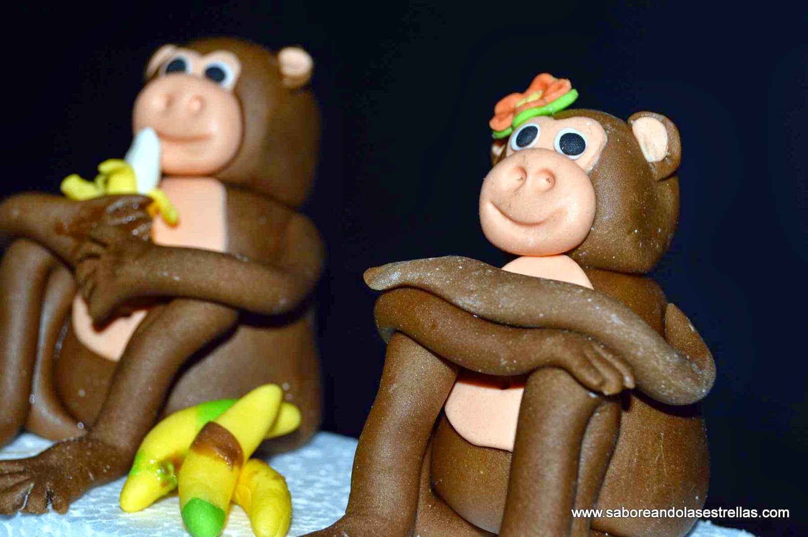 Tutorial - Mono en fondant | Saboreando las estrellas