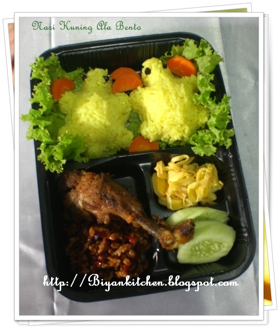 BIyanCakes: Aneka kreasi Nasi kuning ala bento