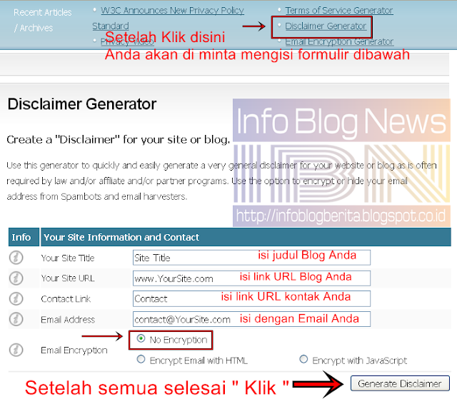 Cara Mudah Membuat Disclaimer di Blog atau Website