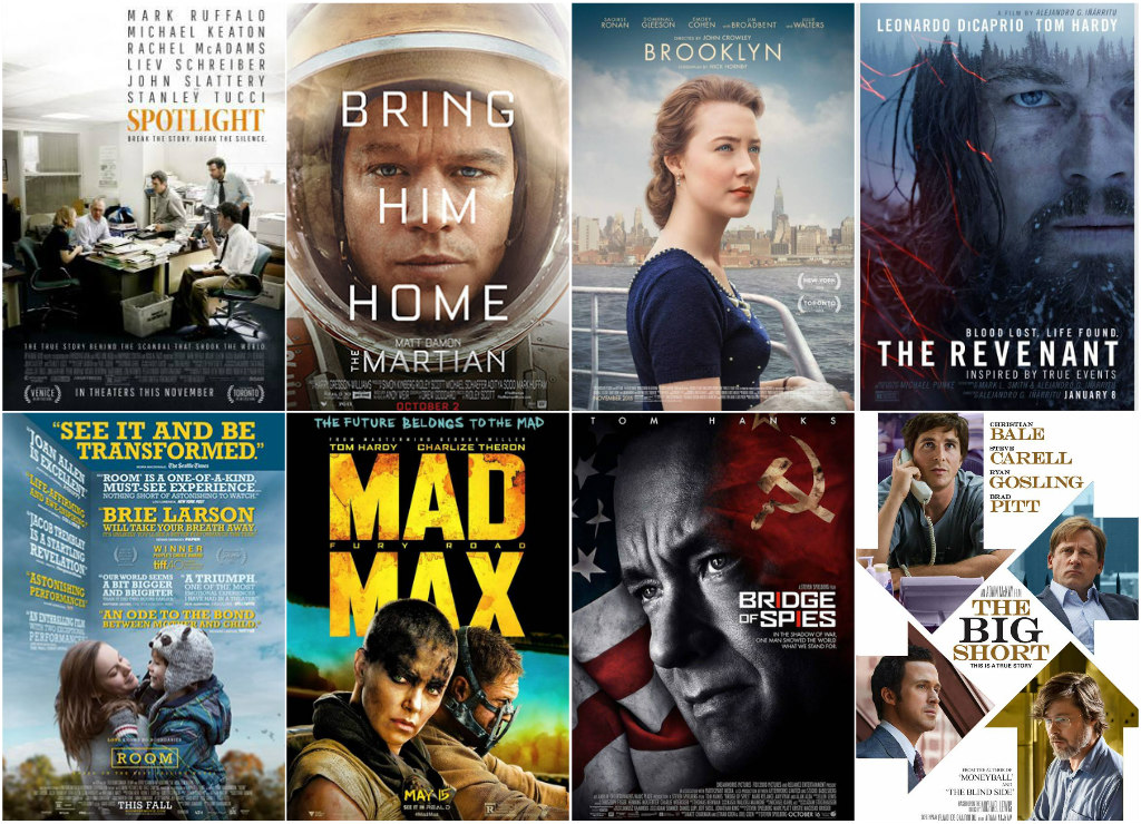 88th Oscars Ceremony 2016 Best Picture Nominees