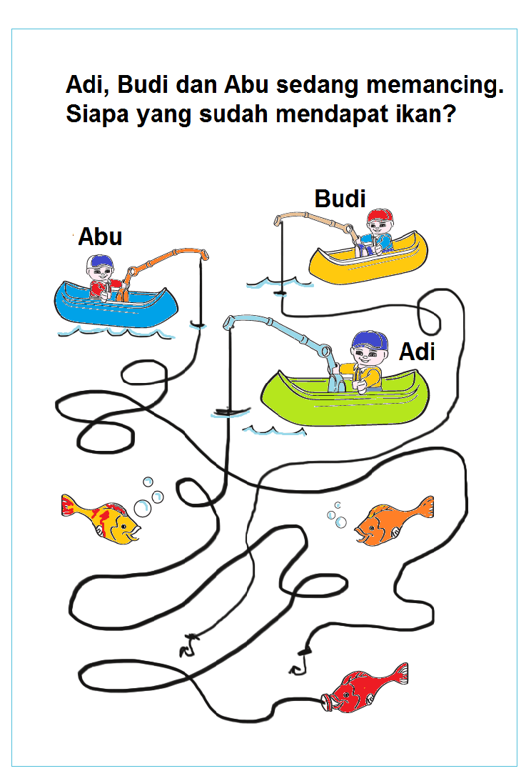 Resourceful-Parenting: Siapa Yang Mendapat Ikan (Maze)