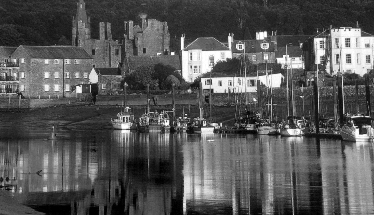 Tour Scotland: Old Photograph River Dee Kirkcudbright Scotland