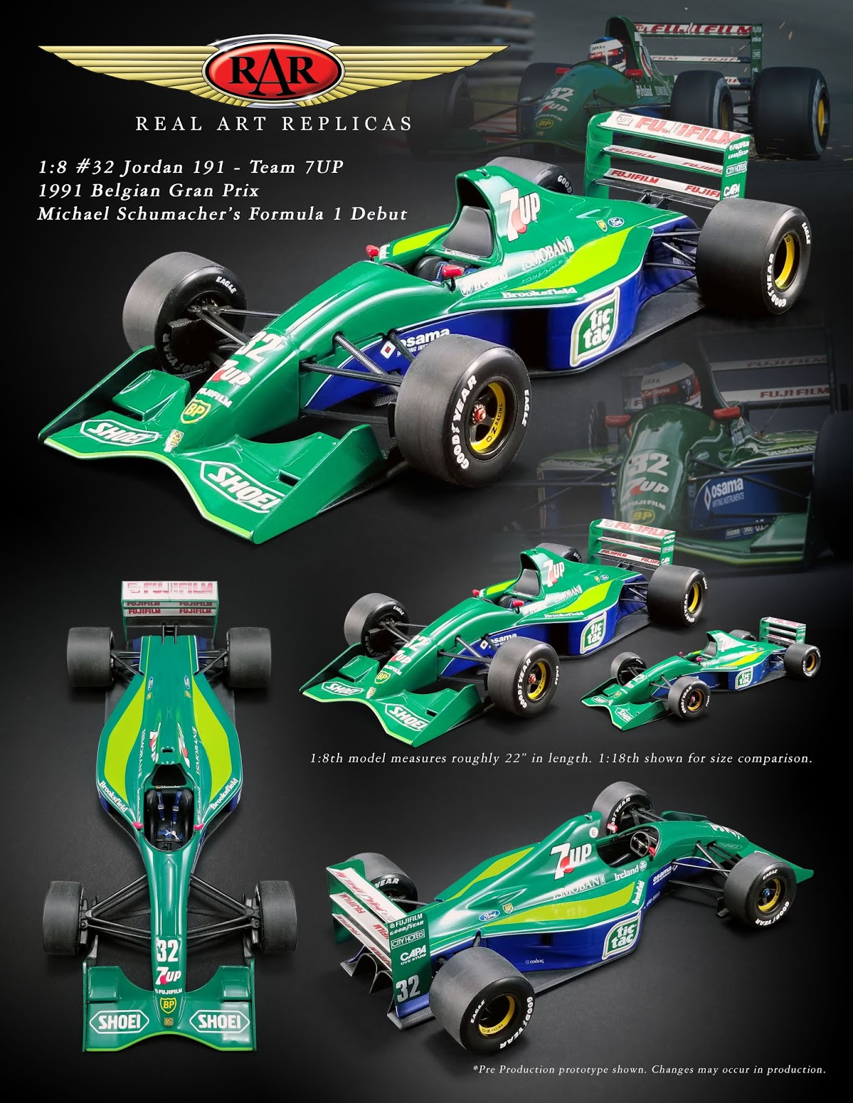 1991 Jordan 191 - Schaal 1/8 - GPworld News