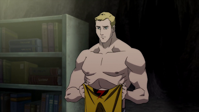 Shirtless Flash in Justice League: The Flashpoint Paradox