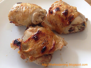 The Foodening Blog: Oven Broiled Chicken Thighs
