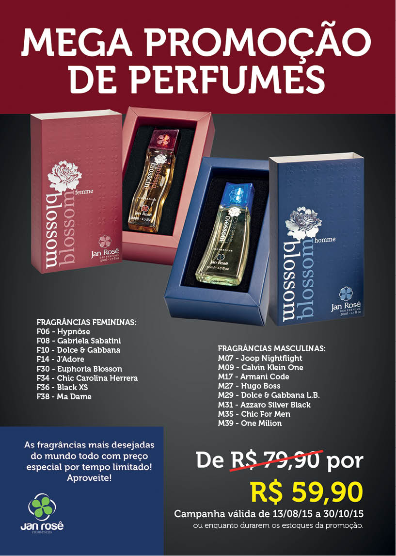 Mega PROMOÇÃO de Perfumes ~ Jan Rosê Cosméticos