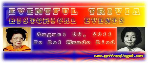 The Past of PH Today: Fe Del Mundo, National Scientist died - PH Trending