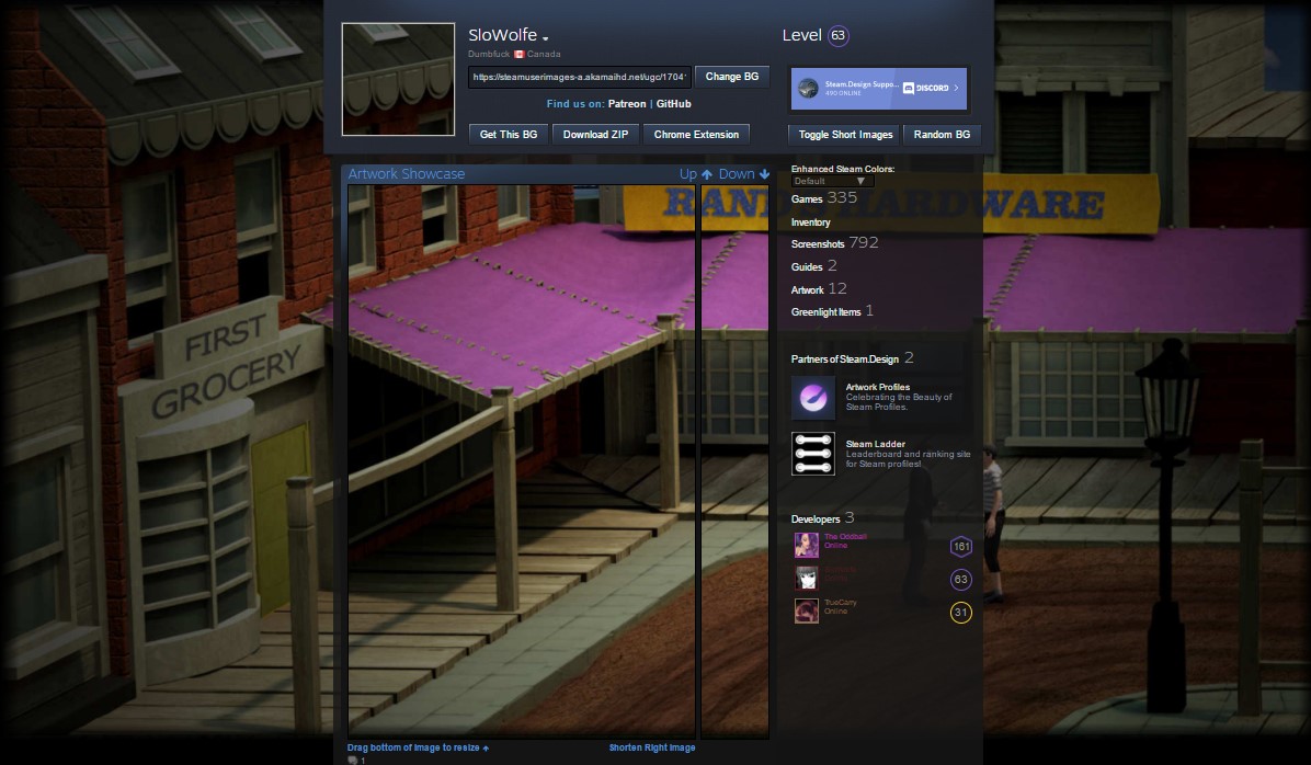 STEAM: Subir un Artwork Largo en el expositor