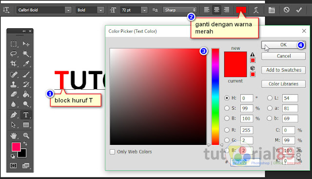 NOVI ARUM SARI: Cara membuat tulisan full color dengan photoshop