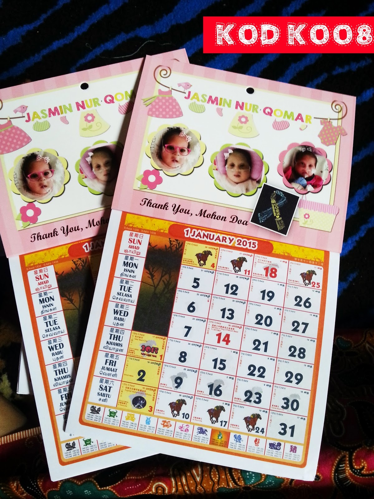 customade design kalendar kuda