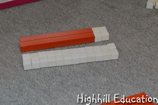 Highhill Homeschool: Multiplication - Rectangles of Tens and Ones