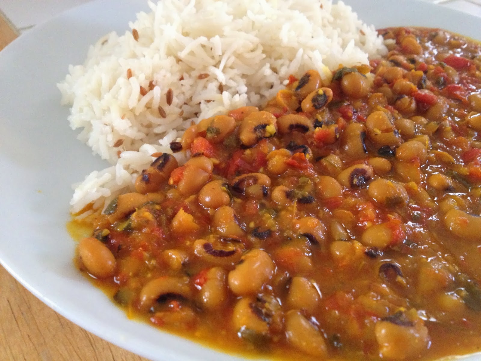 Ahimsa Kitchen: Lobia (Black-eye Pea) Masala (vegan, gluten-free)