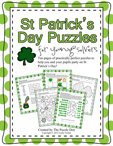 The Puzzle Den: St Patrick's Day Puzzles for Young Solvers