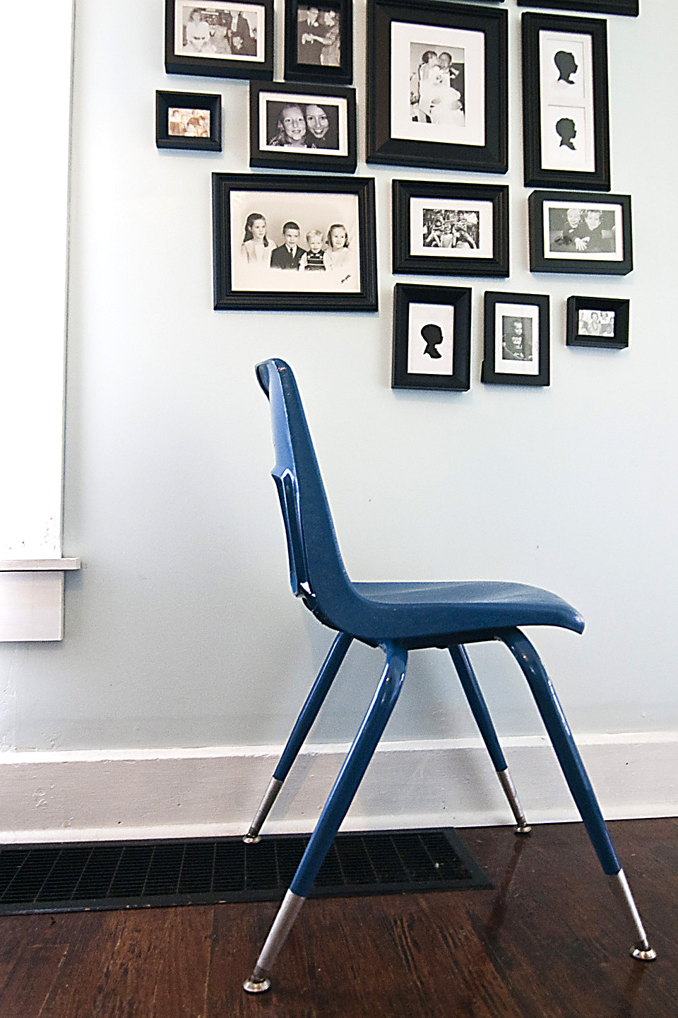 Double Dip of Hip: Deep blue chair