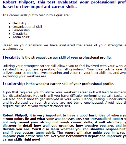 Roberts Comminication & Employability in I.T: Personal Attributes Roberts Comminication & Employability in I.T: Personal Attributes