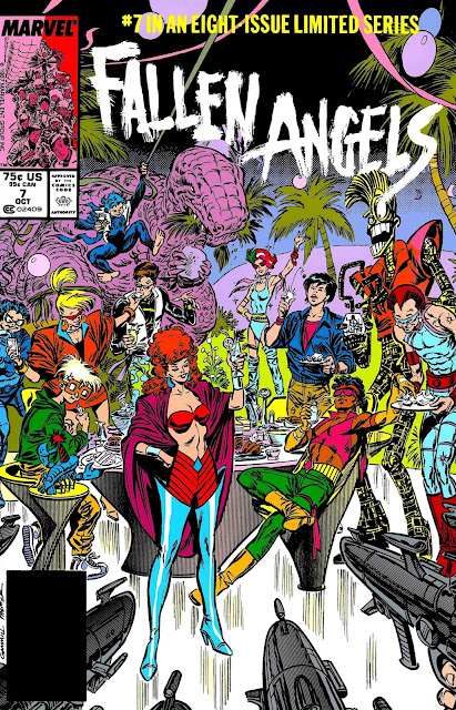 Marvel Comics of the 1980s: 1987-1988 - Fallen Angels #1-8 covers