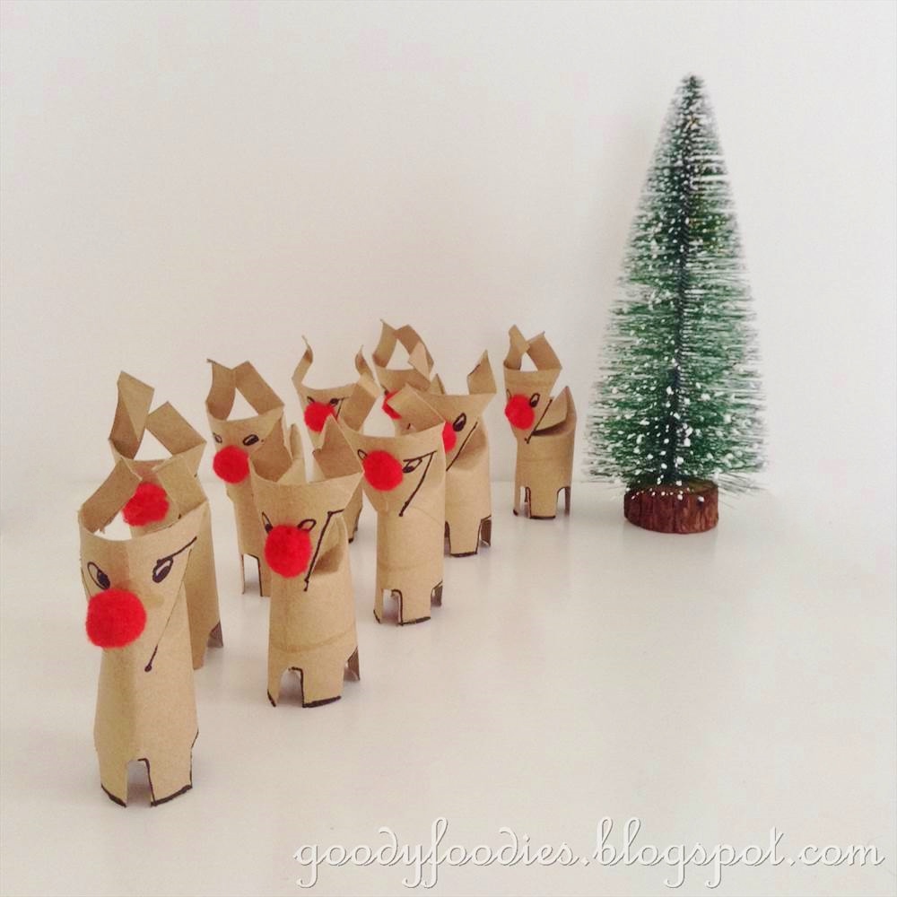 GoodyFoodies: Christmas Crafts: How to Make Rudolph / Reindeers from ...
