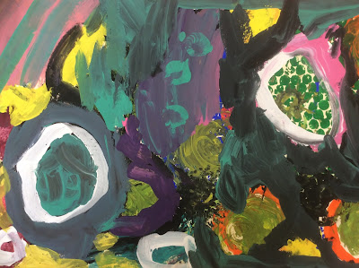 Art with Mrs. Elliott : Abstract Paintings in Kindergarten