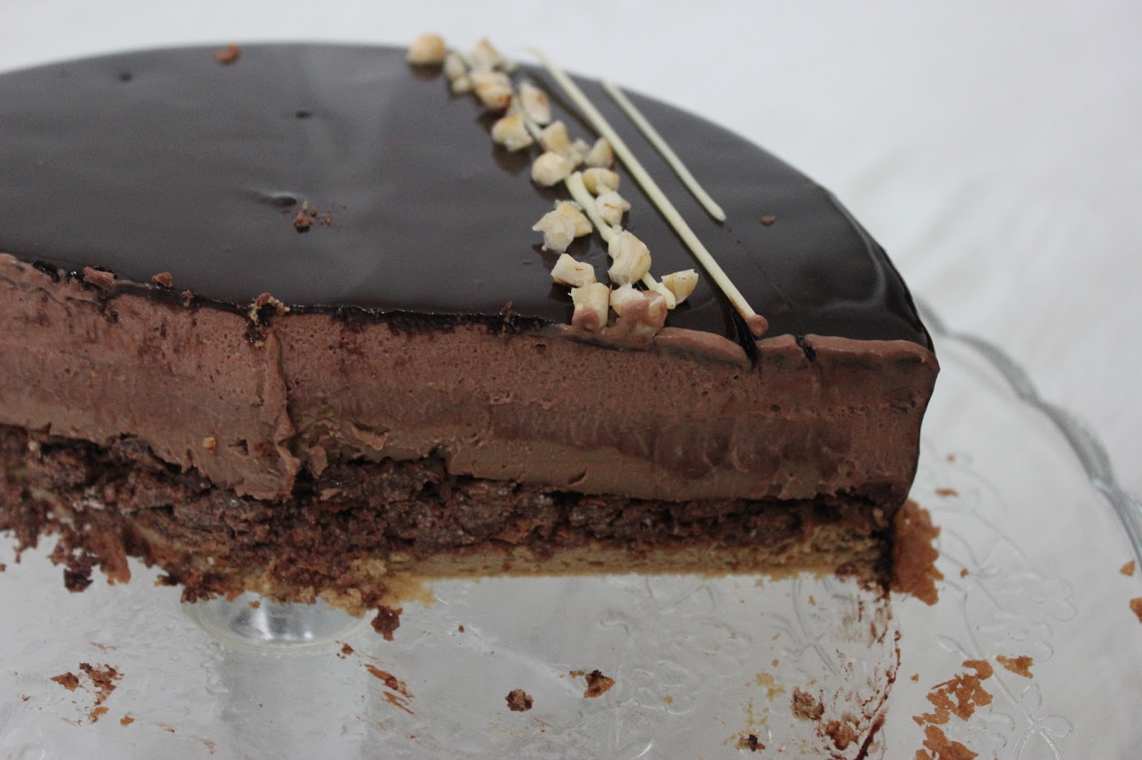 Entremet chocolat café noisette