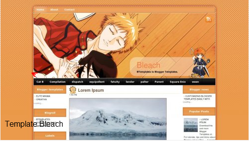 Template Blogger Gratis: Download Kumpulan Template blog ANIME keren