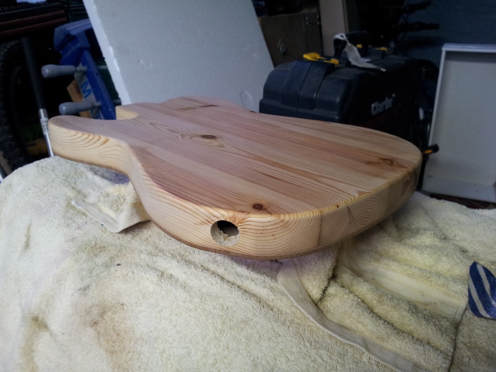 DLP Guitars: Telecaster Two - 21 - Smoothing the Body and Routing a ...