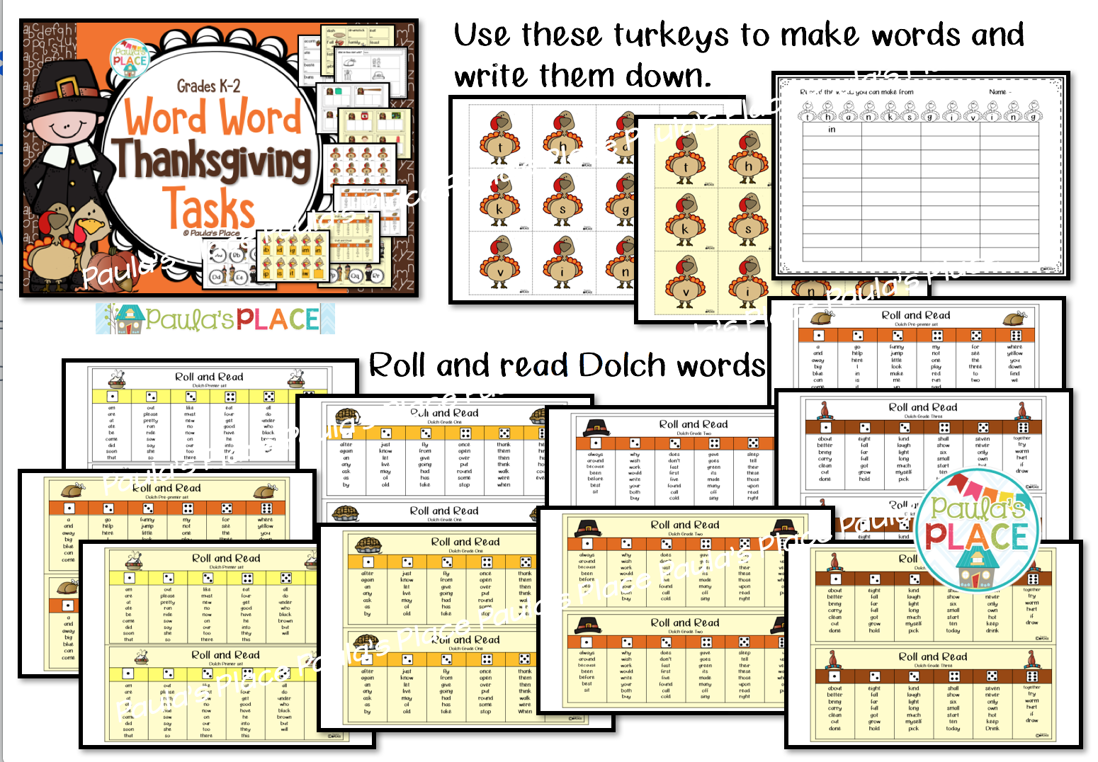 Paula's Place Teaching Resources: Let's talk turkey...and a freebie