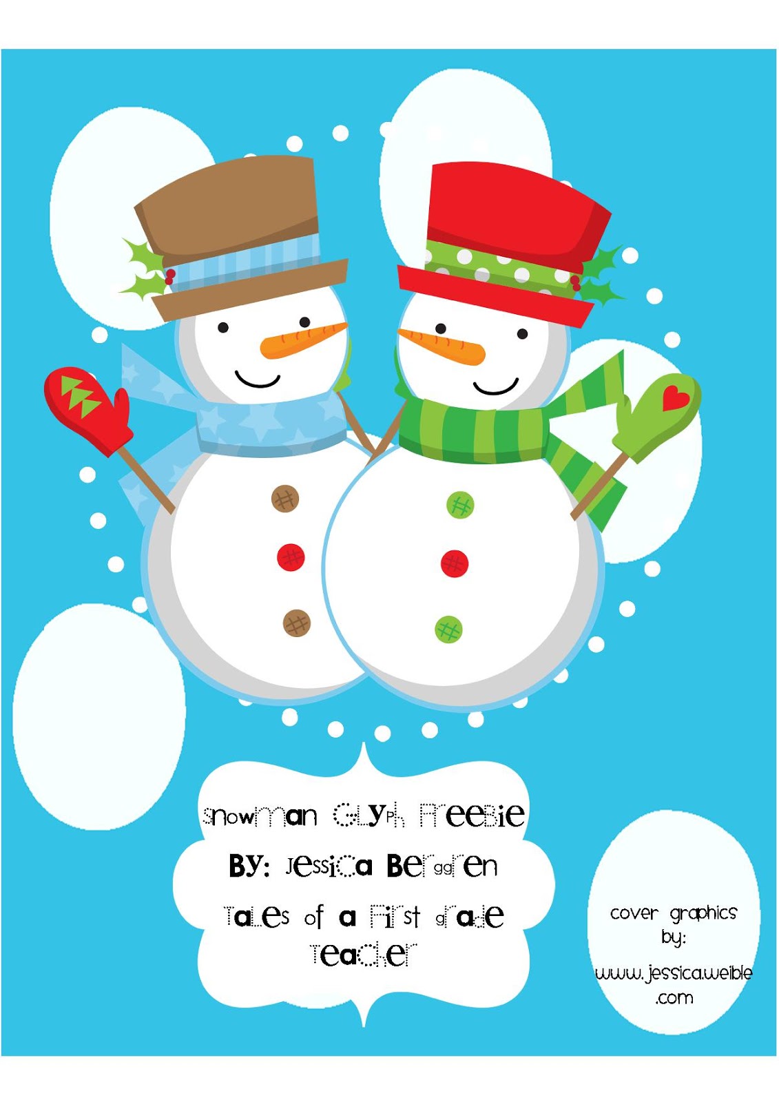 Tales-of-a-First-Grade-Teacher: Snowman Glyph Freebie