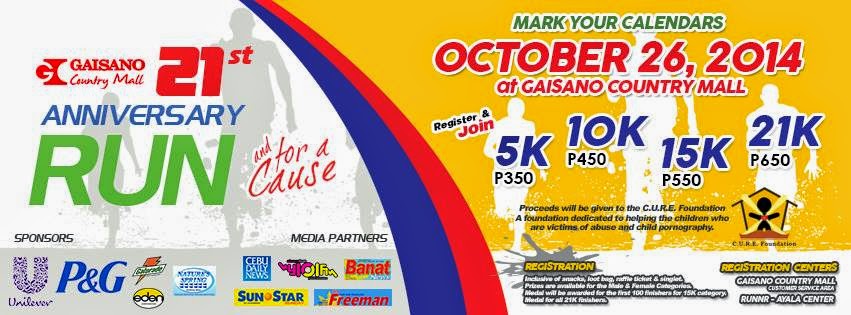 5 Reasons Why Join Gaisano Country Mall 21st Anniversary Run