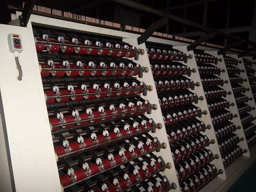 Used textile machines: Micro Slitter for Metallic Yarn, Korean brand ...