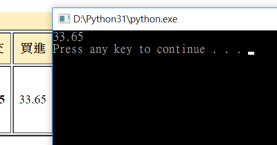 ERIC YANG'S NOTEPAD: Python - Example for web crawler in python (網路爬蟲簡單幾句捉取股票成交金額)