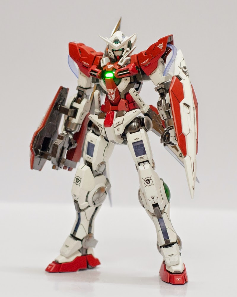 Custom Build: MG 1/100 Gundam Exia "Red" with LED